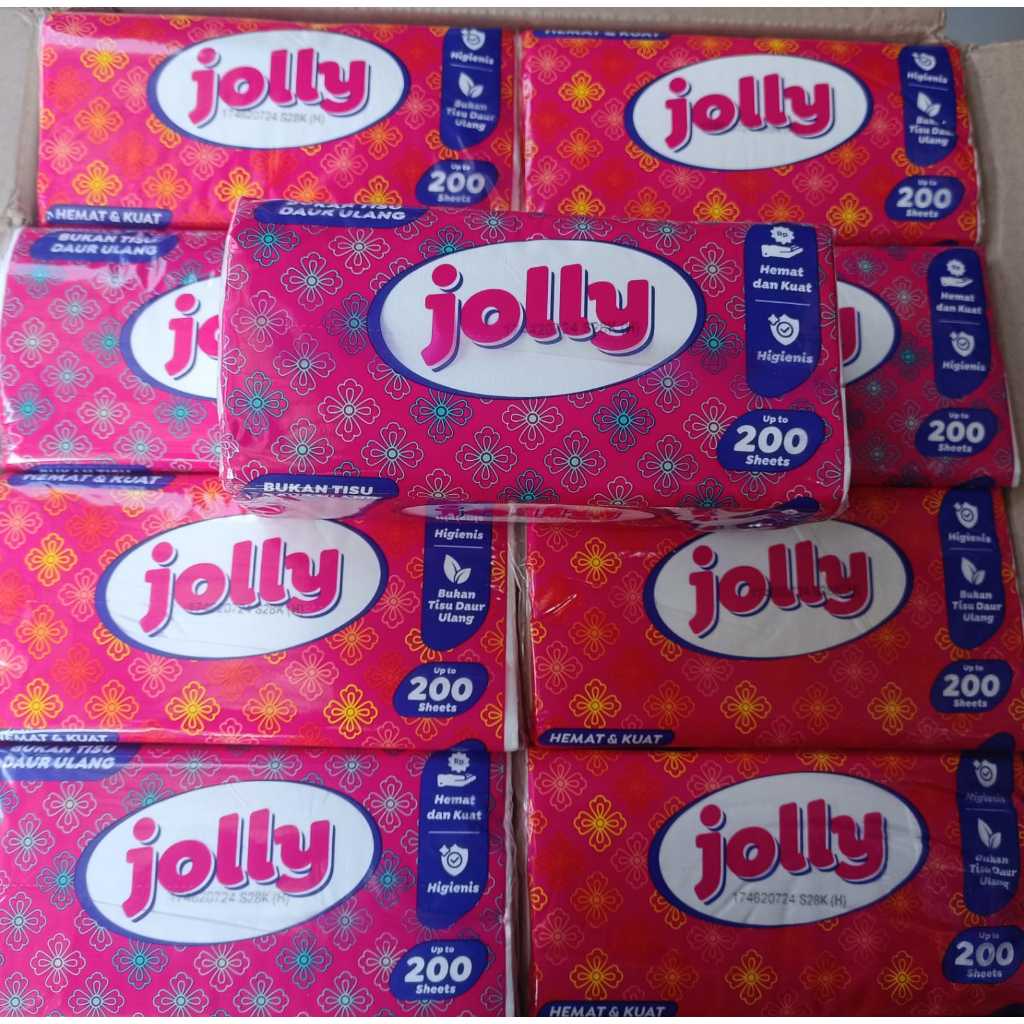 Jual Tisu Tissue JOLLY 200 SHEET Tisu Murah | Shopee Indonesia