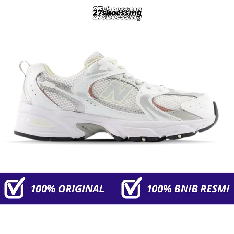 Jual New Balance 530 White Calcium Silver Gs (GR530GA) 100% Original ...