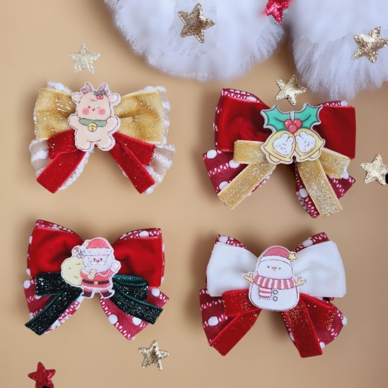 Jual CellasRoom - Jepit Rambut Natal / Pita Snowy Noel Christmas ...