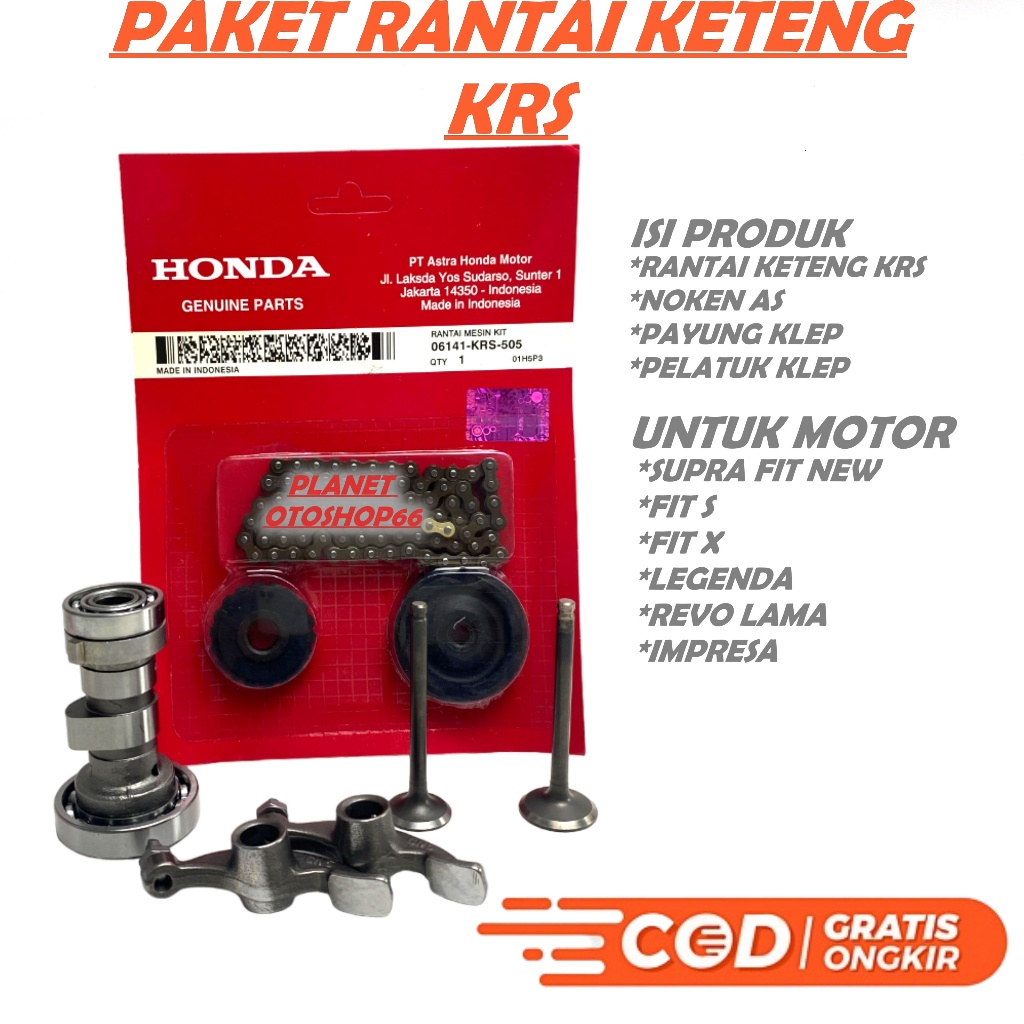 Jual SEPAKET RANTAI KETENG KRS + NOKEN AS + PELATUK KLEP + PAYUNG KLEP ...
