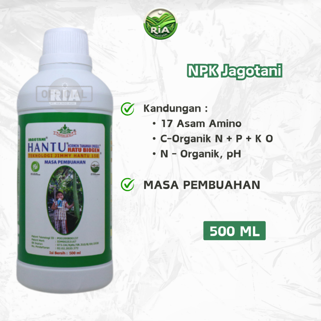 Jual Pupuk Hantu Jagotani 500ml NPK Jimmy Hantu Hormon Tanaman Terbaik ...