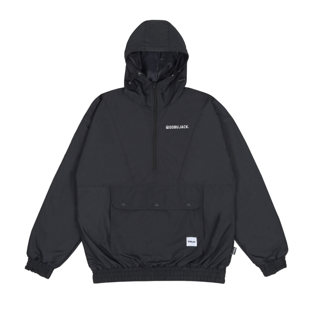 Jual Dobujack Cagoule Jacket Lony Black | Shopee Indonesia