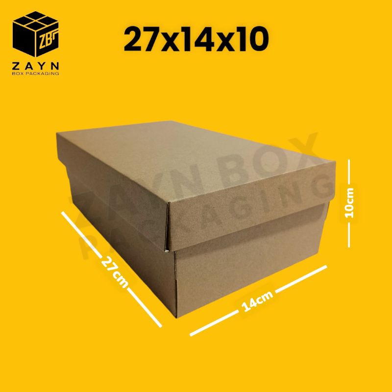 Jual 27x14x10cm Inner Box Polos - Dus Sandal/Sepatu (cokelat) | Shopee ...
