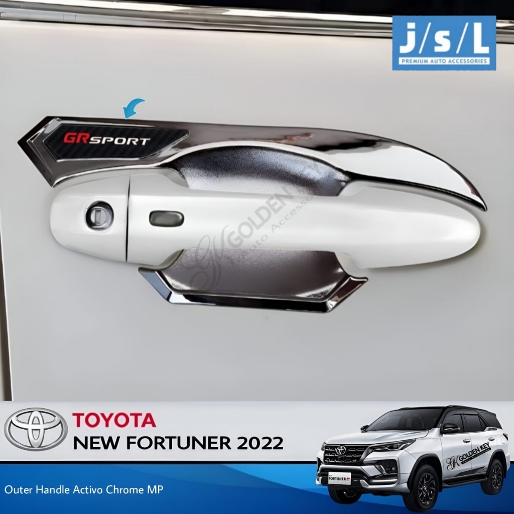 Jual JSL Outer Handle New Fortuner 2022 Mangkok Pintu Activo Chrome MP | Shopee Indonesia