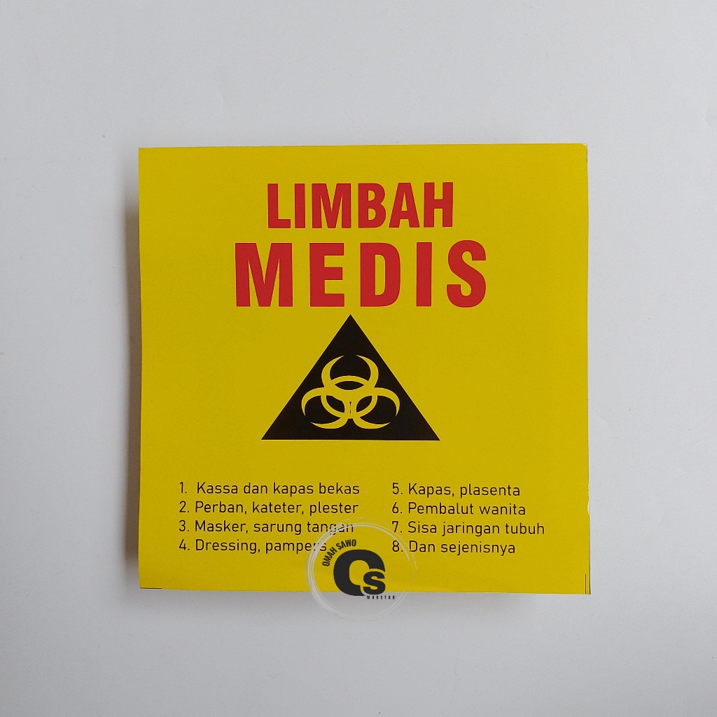 Jual Stiker Limbah Medis - Stiker Sampah Medis | Shopee Indonesia