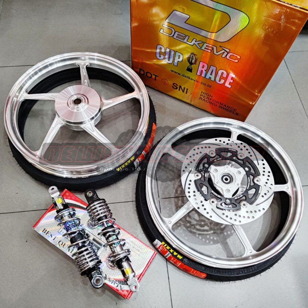 Jual Paketan Velg Velek Velk Racing Palang Bintang Delkevic DND 5 Star ...