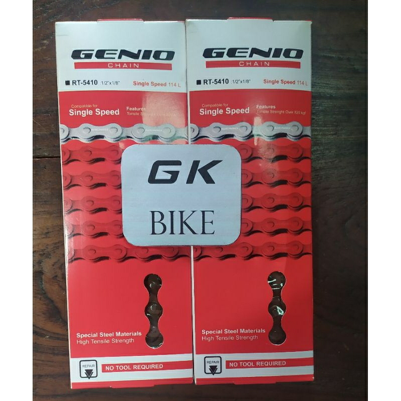 Jual Rantai rante sepeda genio 114 single speed bmx mini lipat fixie | Shopee Indonesia