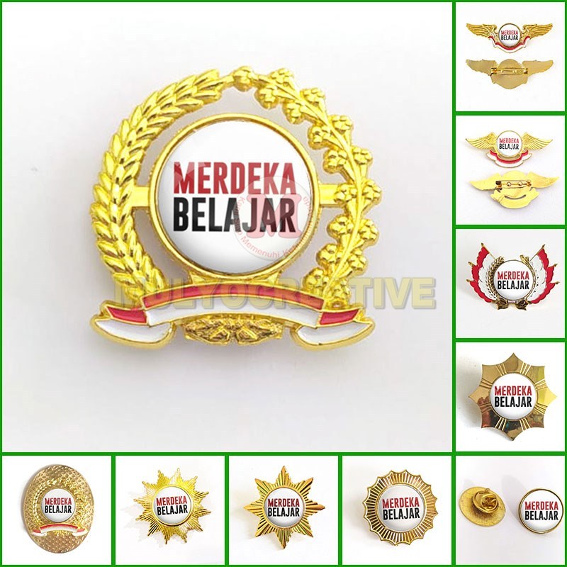 Jual Pin Gerakan Merdeka Belajar Pin Bros Wing Logo Merdeka Belajar ...