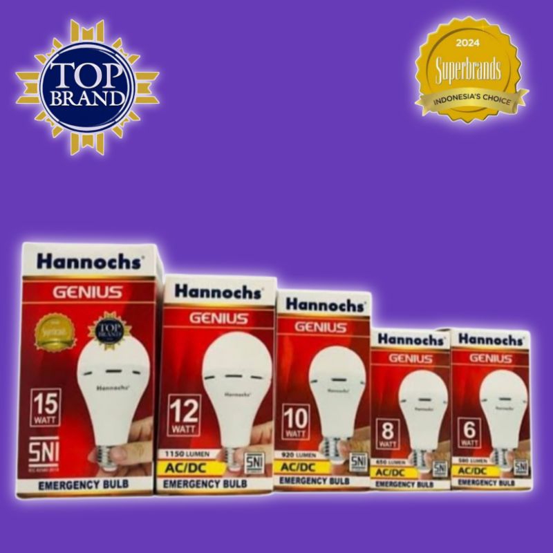 Jual EMERGENCY HANNOCHS GENIUS LAMP LED / 6W - 15W/Magic Lamp LED ...