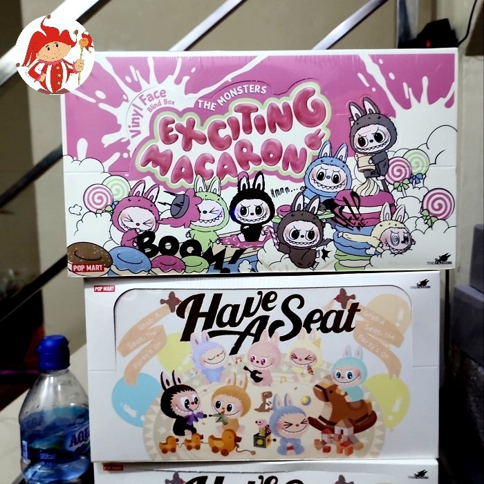 Jual box sealed labubu v1 macaroon atau labubu v2 have a seat original ...