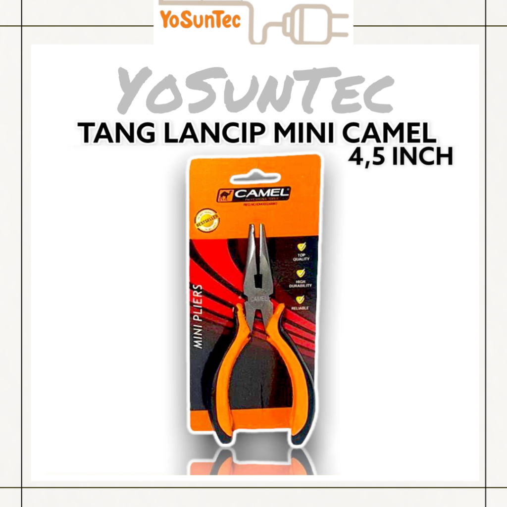Jual Tang Mini CAMEL Kombinasi Potong Lancip 4,5" Inch Kuning Orange | Shopee Indonesia