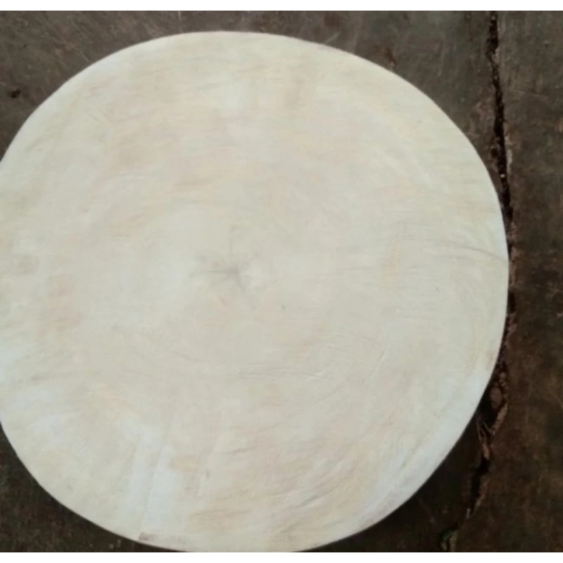Jual terbaru talenan bulat diameter 30 cm kayu mangga tebal 7cm ...