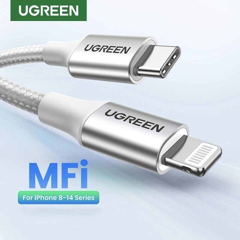 Jual UGREEN Kabel Data iPhone iPad MFi Type C to Lightning 14 13 12 11 XR 8 Fast Charging Cable ...