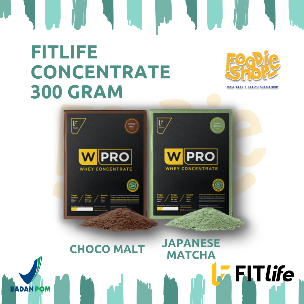 Jual Fitlife WPRO Concentrate 10 serving 300 gram Fit Life Whey Protein ...