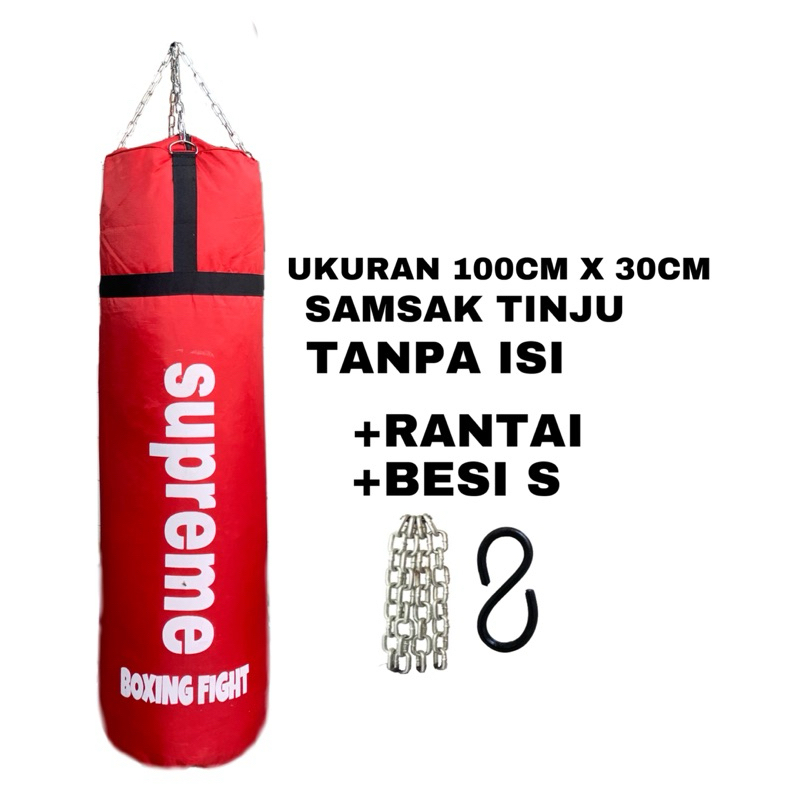 Jual Supreme Samsak Tinju Tanpa Isi 1meter / Samsak Bisa COD / Samsak ...