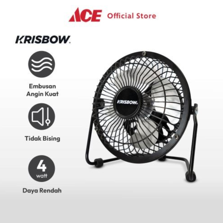 Jual KRISBOW 4 Inci Kipas Angin Meja Personal - Mini Table Fan | Shopee ...