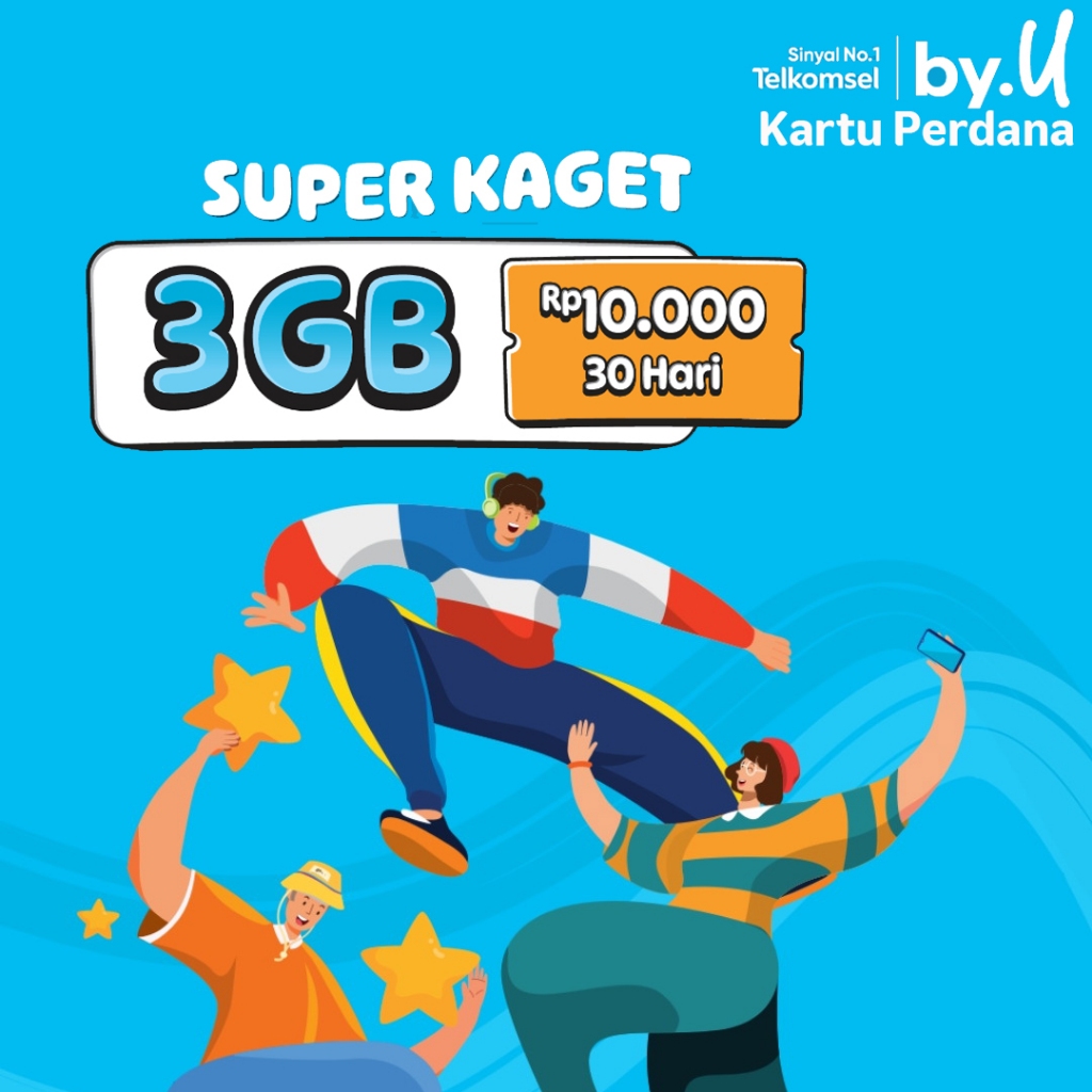 Jual Kartu Perdana Internet by.U BYU 3GB | Shopee Indonesia