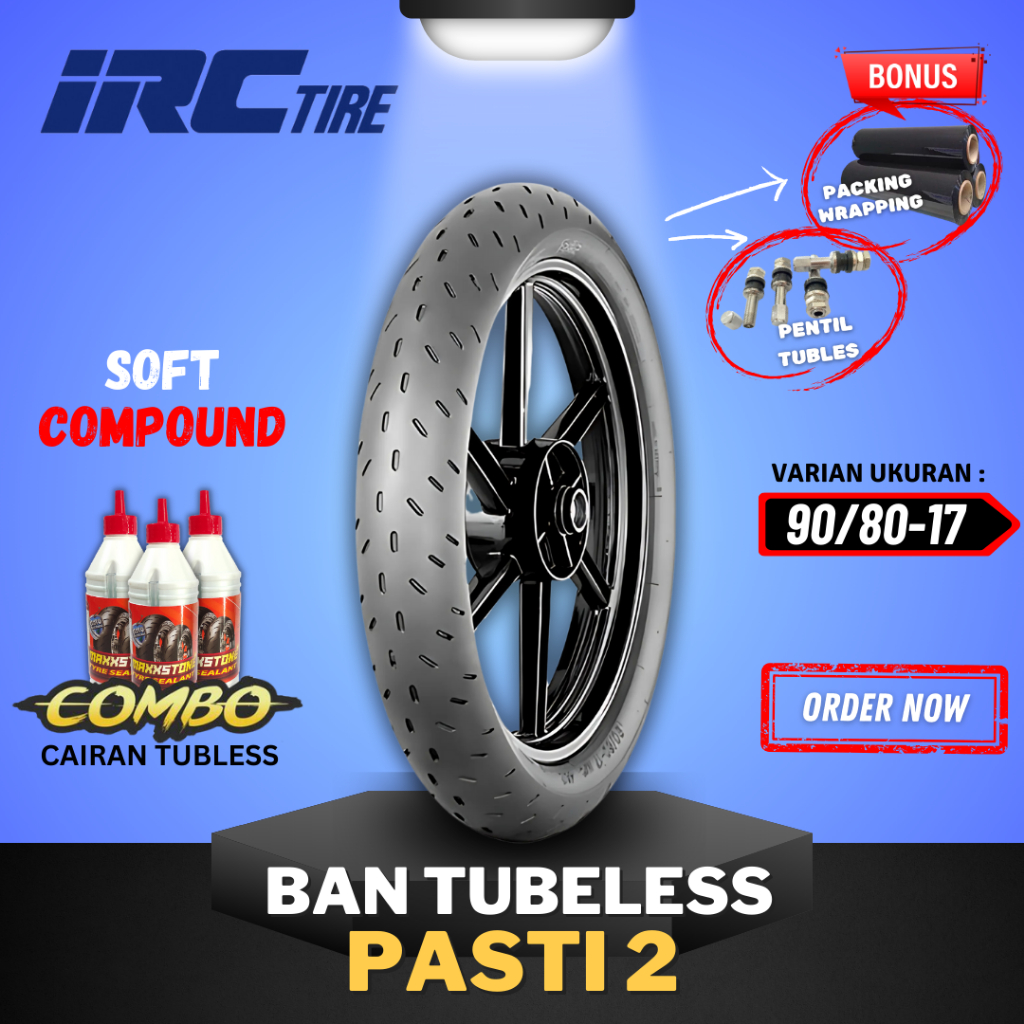 Jual [READY COD] BAN IRC SOFT COMPOUND FASTI 2 ( 90/80-17 ) BAN RACING ...