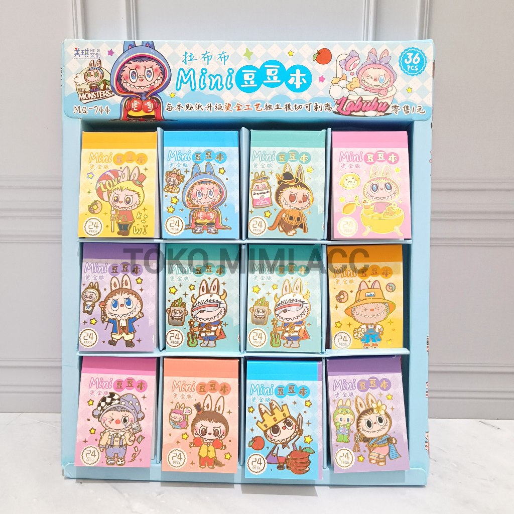 Jual MIMI ACC GROSIR 36 BUKU STIKER LABUBU | STIKER LABUBU BUKU KECIL ...