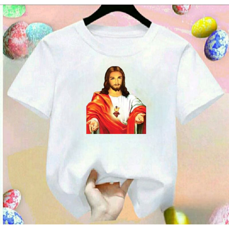 Jual Kaos rohani anak anak gambar Yesus/Atasan anak 2-9th | Shopee ...