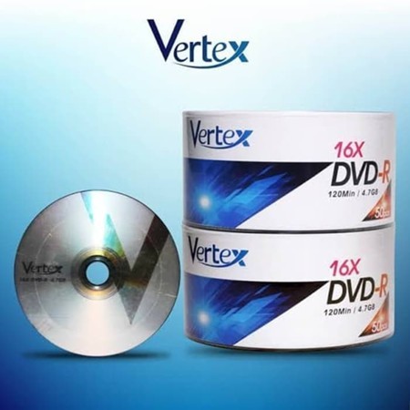 Jual DVD-R / DVDR Blank Vertex 4,7GB /ROLL (50Pcs) | Shopee Indonesia