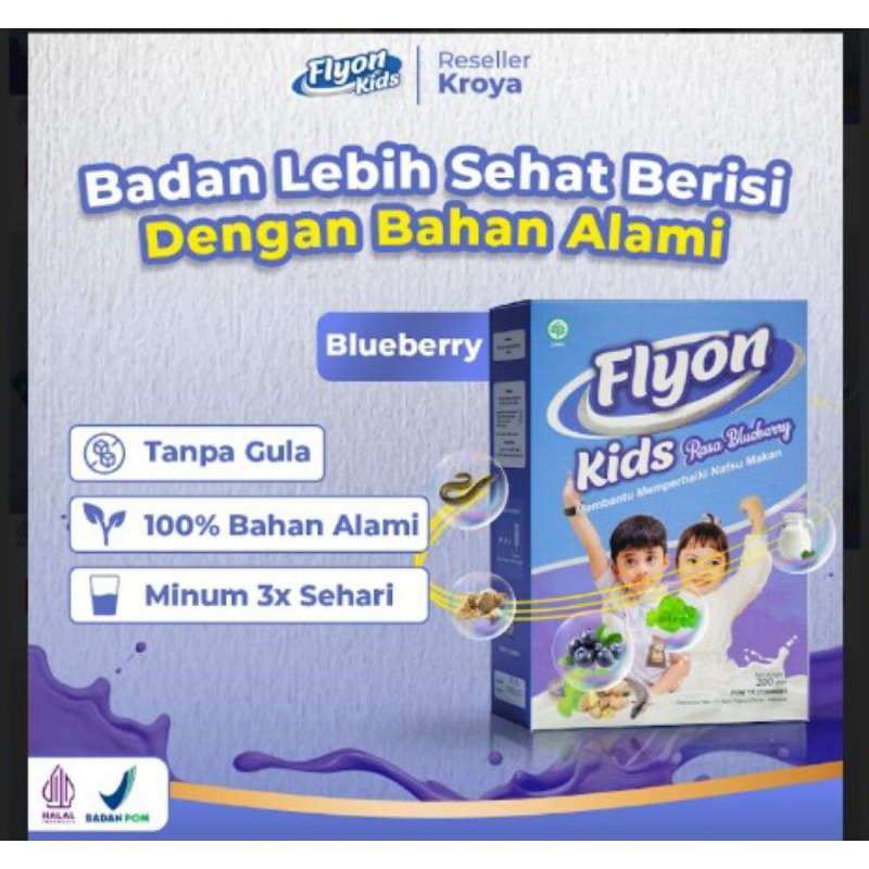 Jual Susu Flyon Kids Susu Penggemuk Badan Dan Penambah Nafsu Makan ...