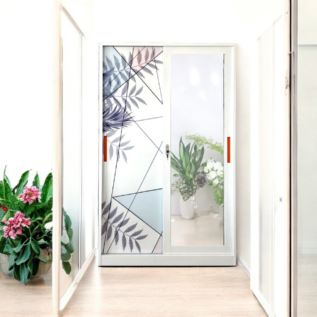 Jual LEMARI BESI PAKAIAN 2 PINTU SLIDING PANJANG 90 120 115 MURAH PROMO MALANG (malang ...