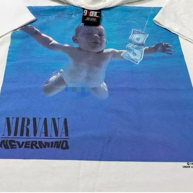 Jual Vintage 1992 Giant tag Nirvana Nevermind band tee t-shirt / kaos ...