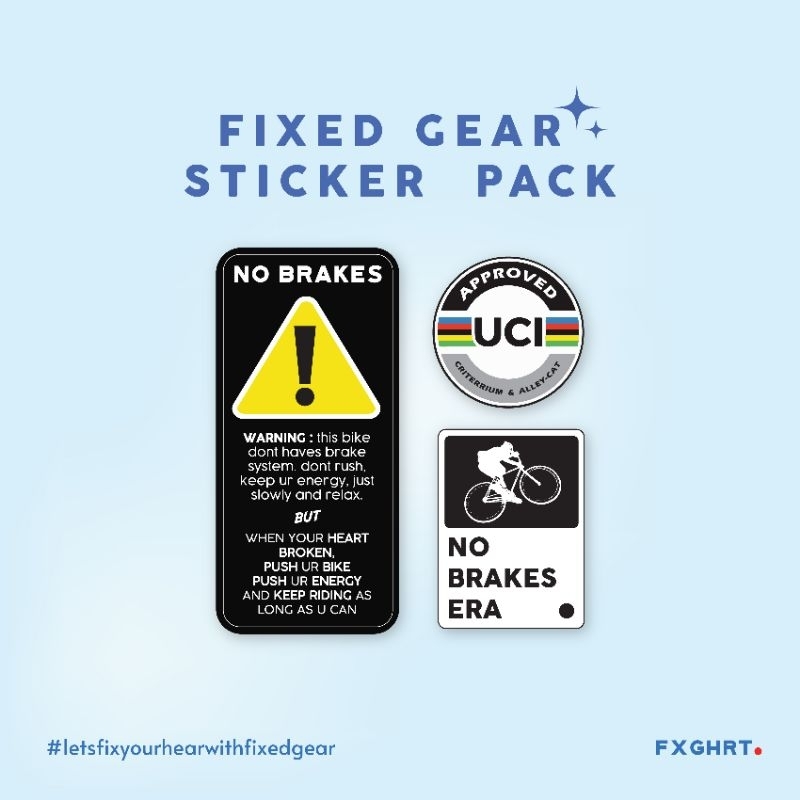 Jual Sticker pack fixed gear | Shopee Indonesia