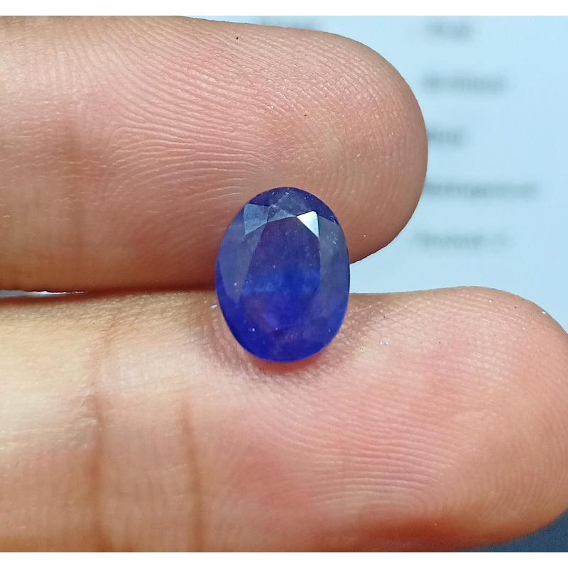 Jual CUTING , BATU PERMATA BLUE SAFIR ROYAL BLUE COLOR CORONDUM ASLI ...