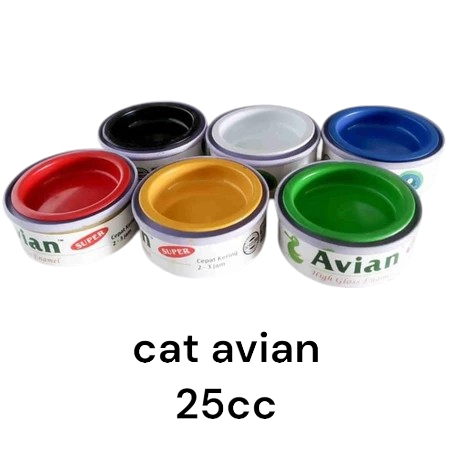 Jual cat avian kecil 25cc cat kayu besi kilap cepat kering | Shopee ...