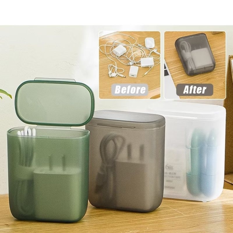 Jual Storage Box Kotak Penyimpanan Kabel Data Charger Airpod Headset ...