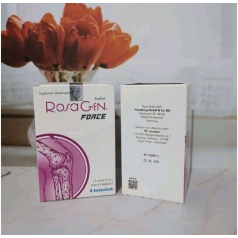 Jual Terlaris - RosaGen asli isi 15 sachet suplemen kesehatan tulang ...