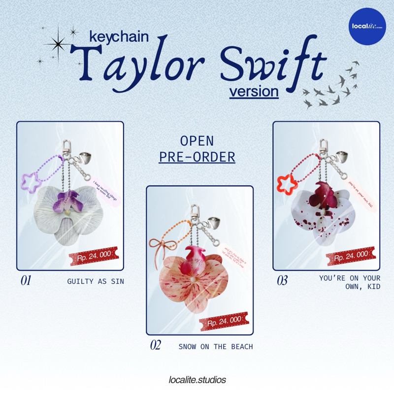 Jual Keychain Lirik Taylor Swift Version Vol. 1 | Shopee Indonesia