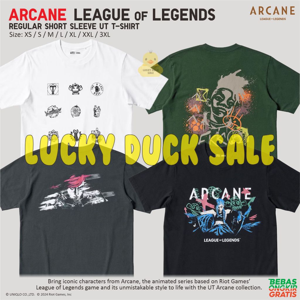 Jual Arcane League of Legends UT Shirt Regular Kaos UNIQLO Ekko Violet ...
