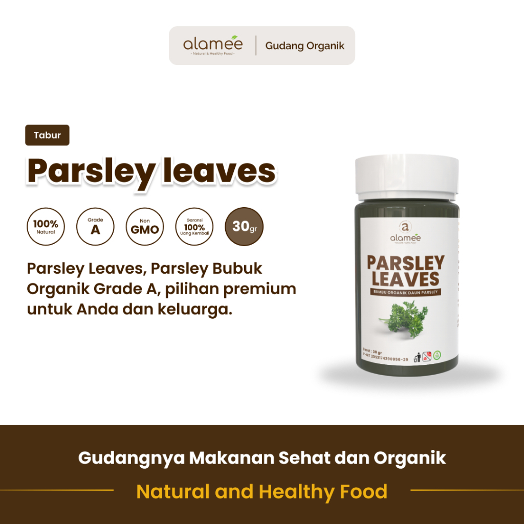 Jual alamee bumbu organik parsley tabur menawarkan warna cerah dan ...