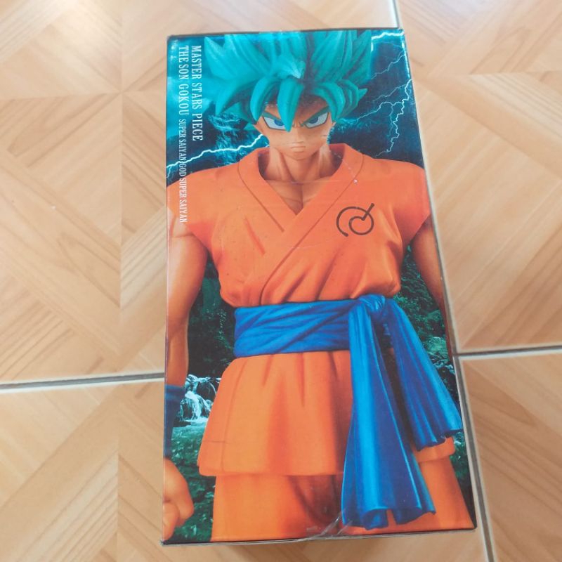 Jual dragon ball figure master star piece king of colouring Goku ss God ...