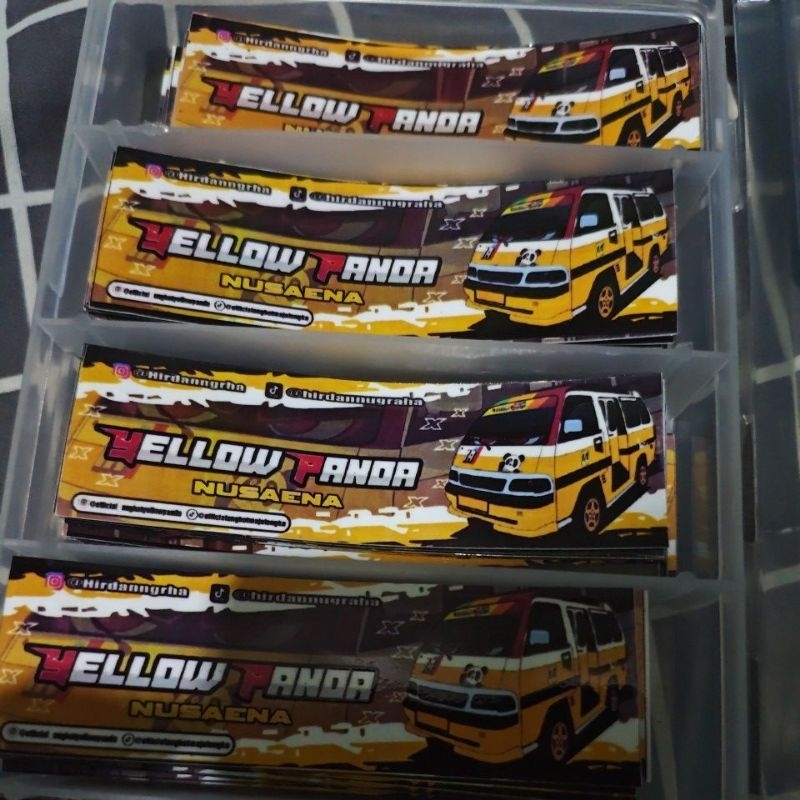 Jual Stiker Angkot Yellow Panda Ori | Shopee Indonesia