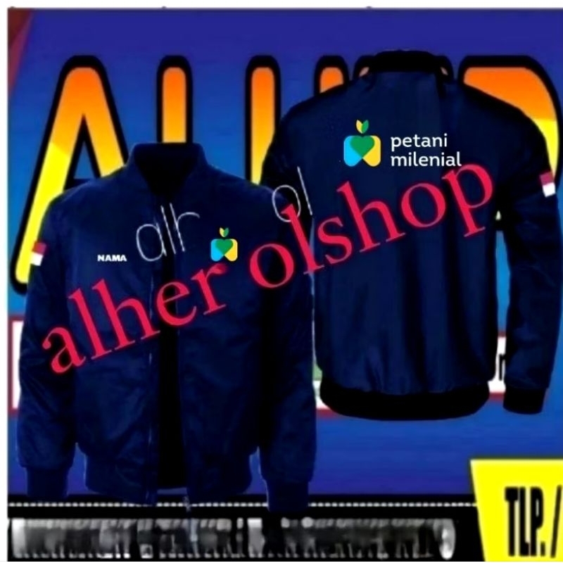 Jual Jaket bordir petani milenial jaket petani milenial jaket bomber ...