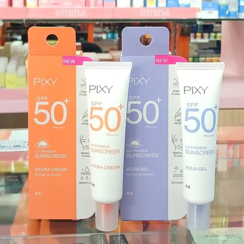 Jual PIXY Uv Primer Sunscreen SPF 50 Pa++++ - Aqua Gel | Shopee Indonesia