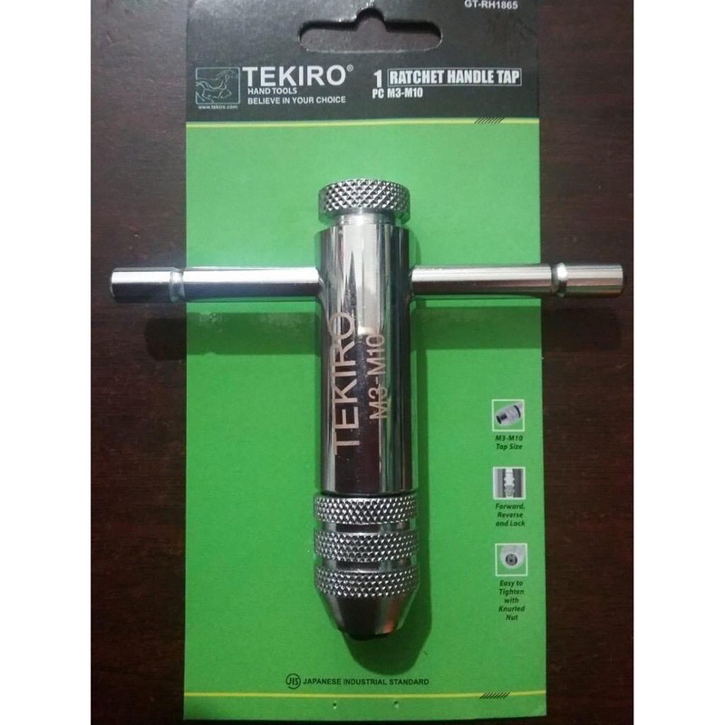 Jual TEKIRO Handle Tap Ratchet M3 - M10 Tekiro GAGANG TAP RATCHET M 3 - M 10 GT-RH1865 | Shopee ...