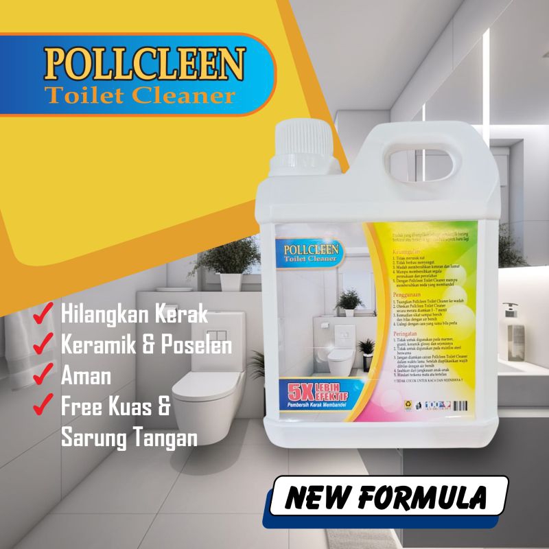Jual pollcleen-toilet cleaner viral pembersih kerak kamar mandi noda ...