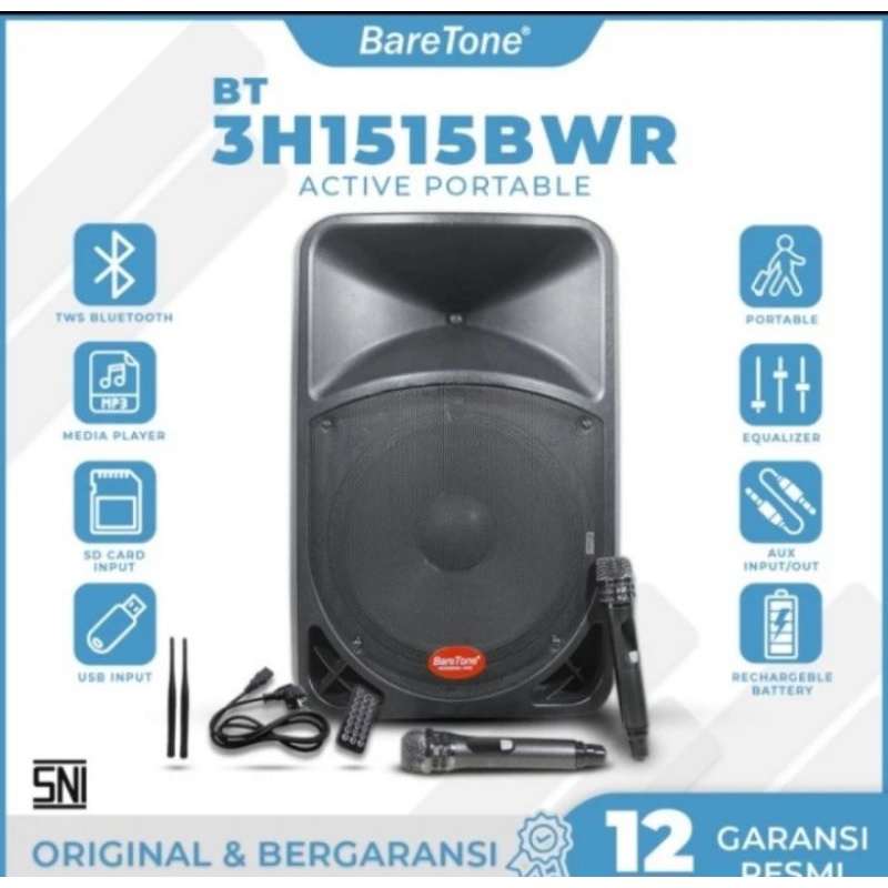 Jual Portable wireless meeting Baretone BT 3H1515BWR (15 INCH ...