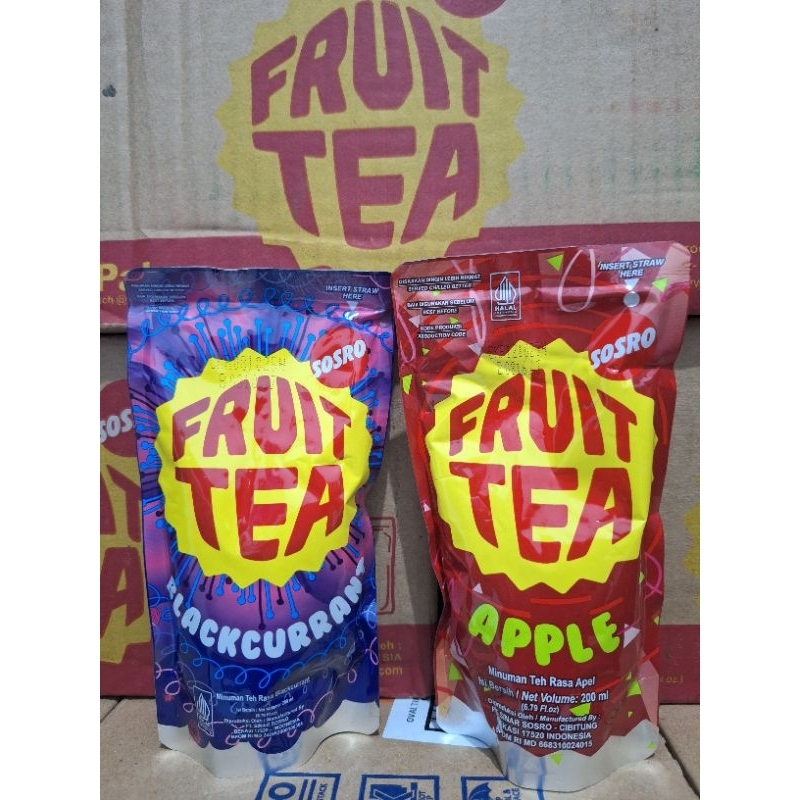 Jual Fruit Tea Pouch Minuman Teh Rasa Buah 200 Ml 1Pcs | Shopee Indonesia
