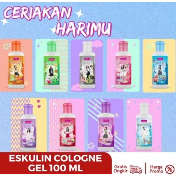 Jual ESKULIN Cologne Gel 100ml All Varian Day 100ml | Shopee Indonesia
