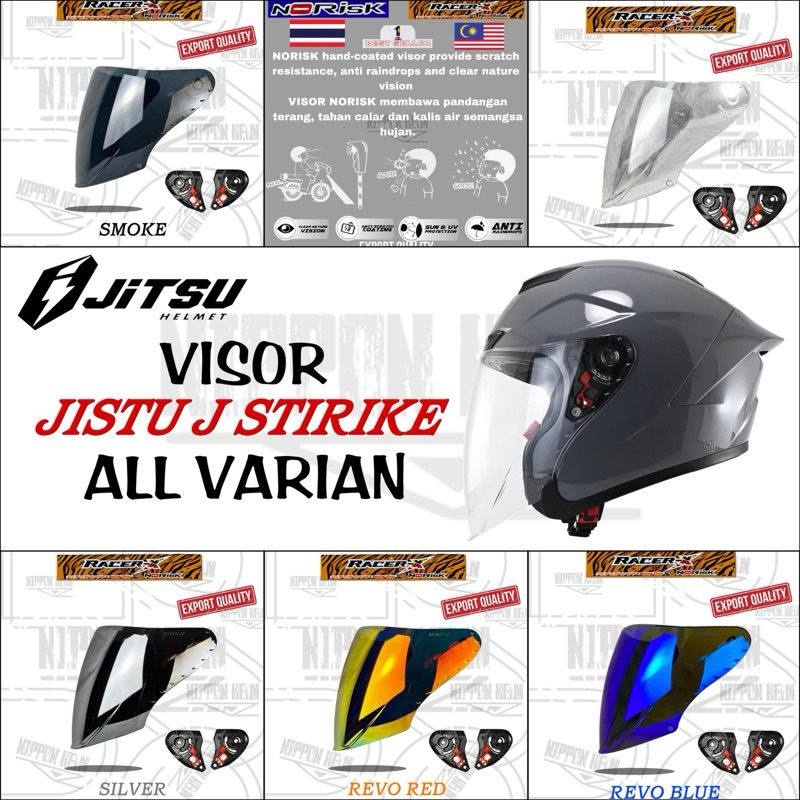 Jual KACA HELM JITSU J STRIKE ALL VARIAN | Shopee Indonesia
