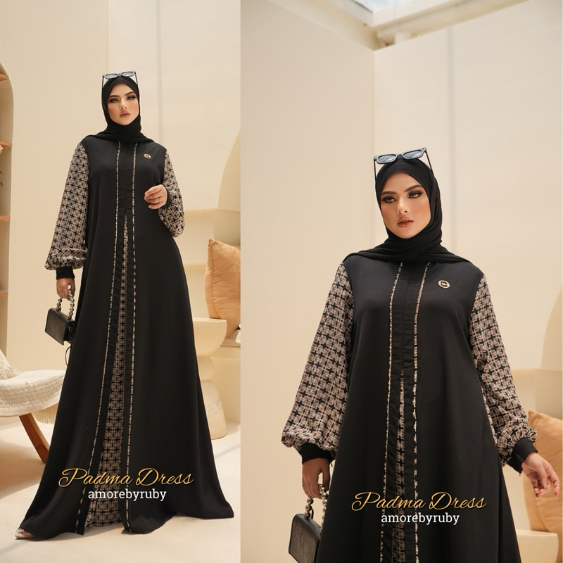 Jual PADMA DRESS AMORE BY RUBY ORI DRESS MUSLIM BAJU WANITA DRESS BUSUI ...