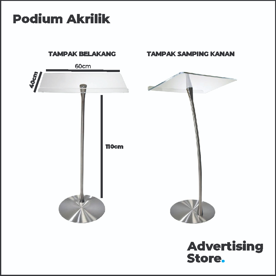 Jual Mimbar Akrilik Minimalis | Podium Stainless | Minimalist Lectern ...