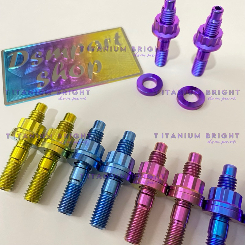 Jual Baut Tanam Knalpot Titanium set Mur M8x45 Drat 12 Rx king Ninja ...