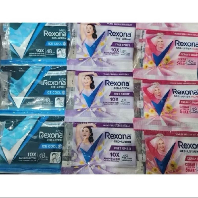 Jual Rexona sachet 1Lusin/12pcs/12sachet Deodorant Rexona Sachet Grosir ...